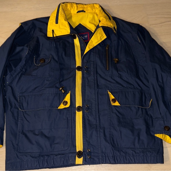 Gant | Jackets & Coats | Gant Vintage Mens Blue And Yellow Field Jacket ...